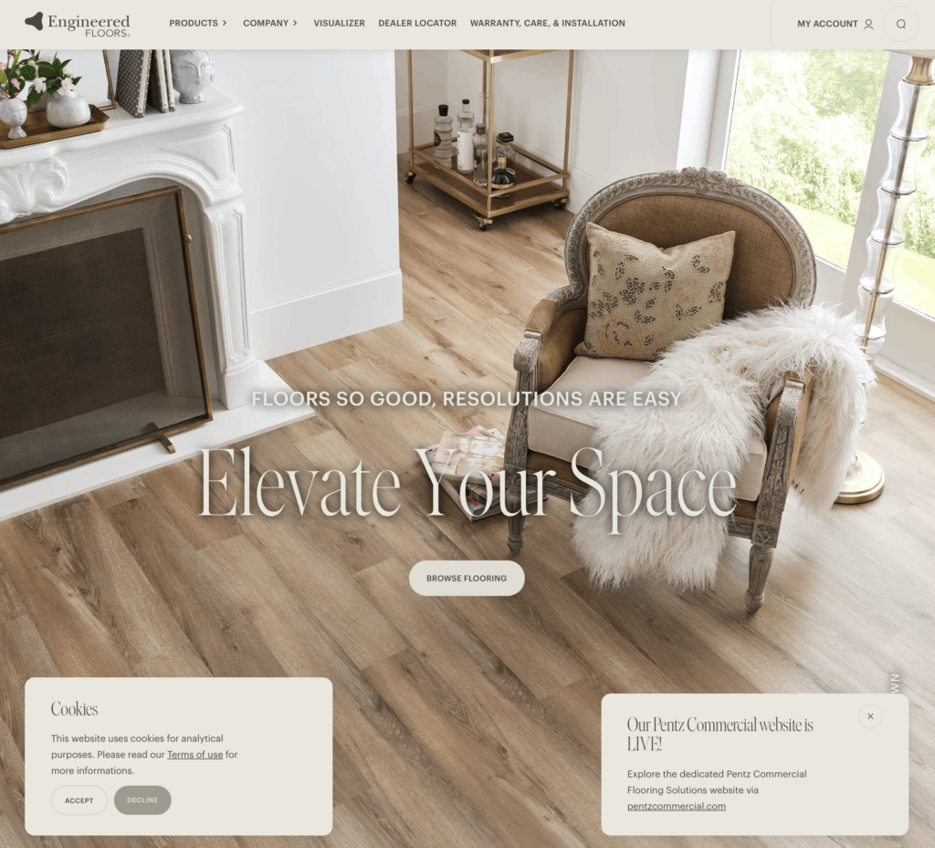 Engineered Floors launches revamped website - Floor Covering News