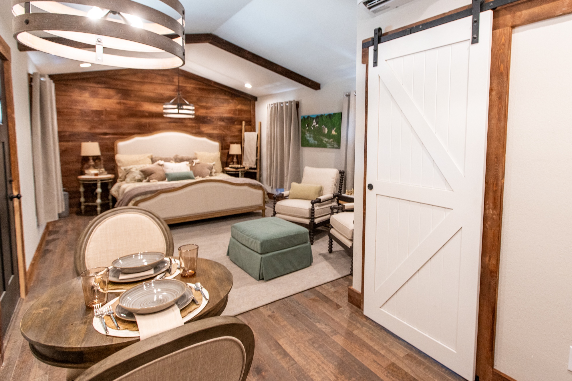 Mark Bowe ‘Barnwood Village’ cabin features Bruce hardwood - Floor ...